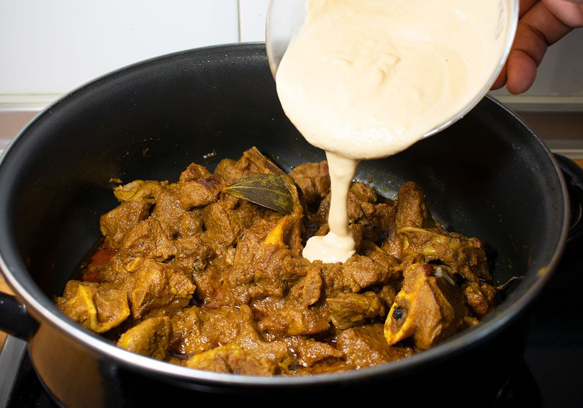 Mutton Rezala (Bengali Lamb Stew) - Spice and Colour
